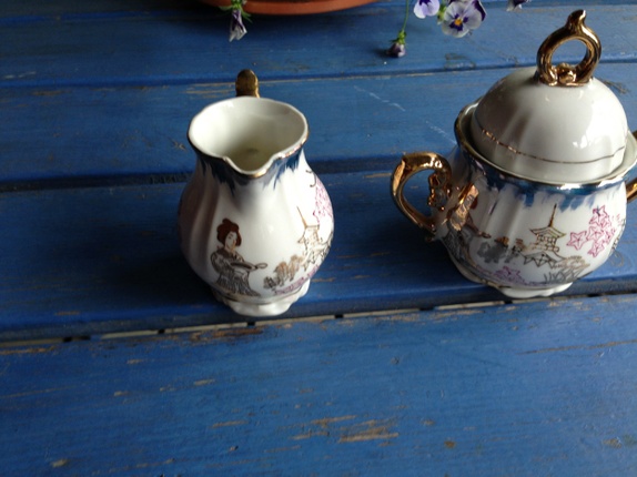 Japansk kaffe/te servise til seks personer. - Epla