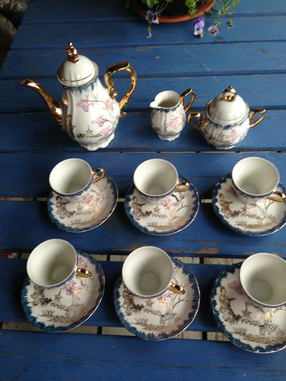 Japansk kaffe/te servise til seks personer. - Epla