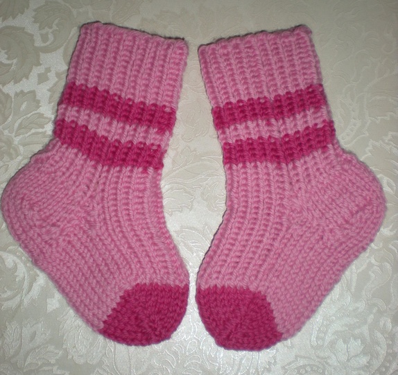 Rosa sokker 1/2 - 1 år - Epla