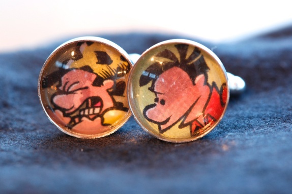 Mansjettknapper «Pondus & Jokke 1» FRI FRAKT - Epla