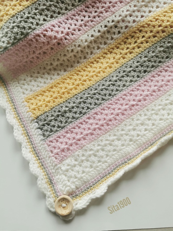 Koseteppe i striper - Epla