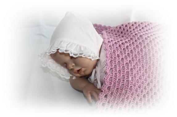 Babyteppe i mørk-rosa - Epla