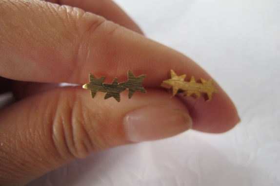 SALG!Øredobber med tre stjerner.... - Epla