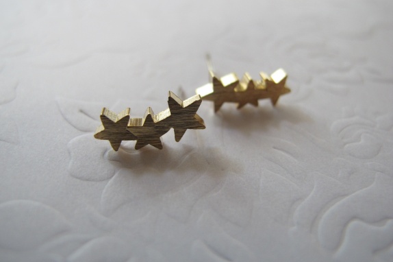 SALG!Øredobber med tre stjerner.... - Epla