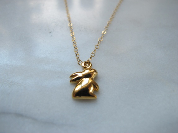 Kanin kjede i 18k vermeil - Epla