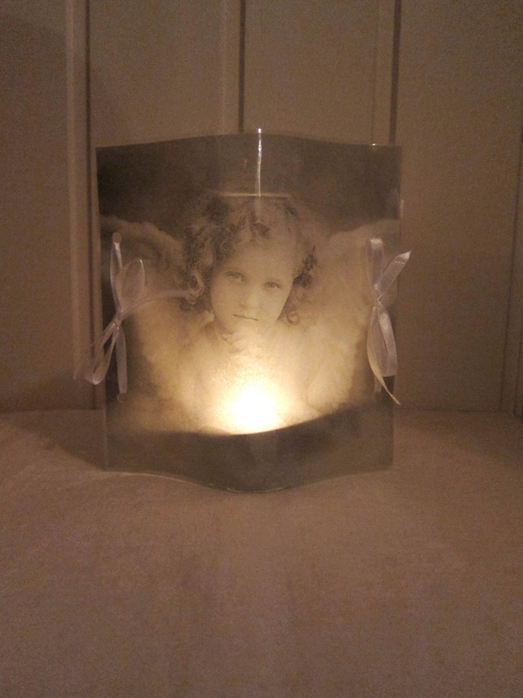 Telys skjerm - Engel - Epla