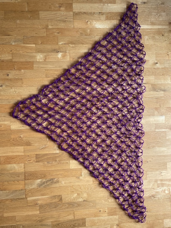 Englemaskesjal - dyp lilla - Epla