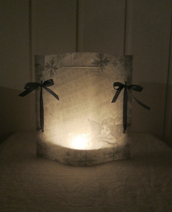 Telys skjerm - Vinter engel - Epla