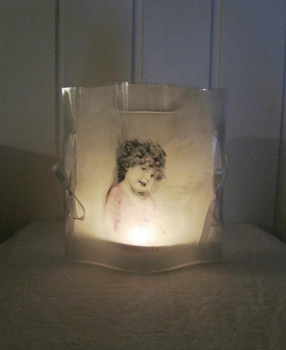 Telys skjerm - Engel - Epla