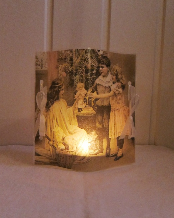 Telys skjerm - Jule engel - Epla