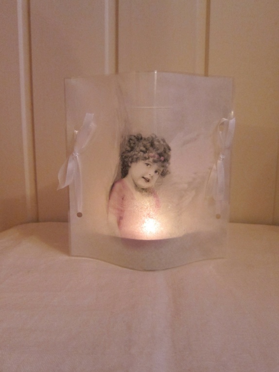 Telys skjerm - engel - Epla