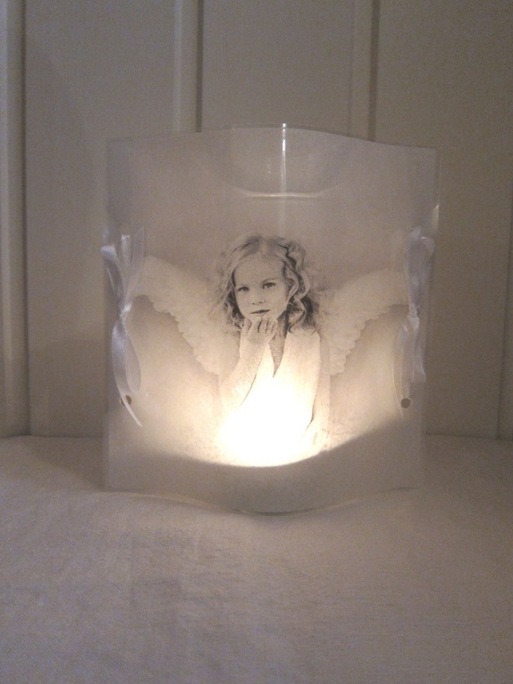 SALG! Telys skjerm - Engel - Epla