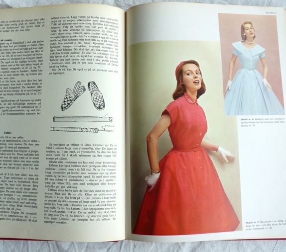 42 mønster fra 1950 tallet og sybok i koffert- Den store syboken - Ella ...