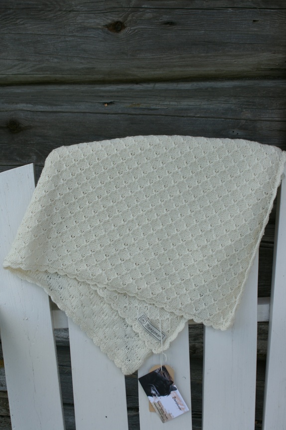 Strikket babyteppe - Epla