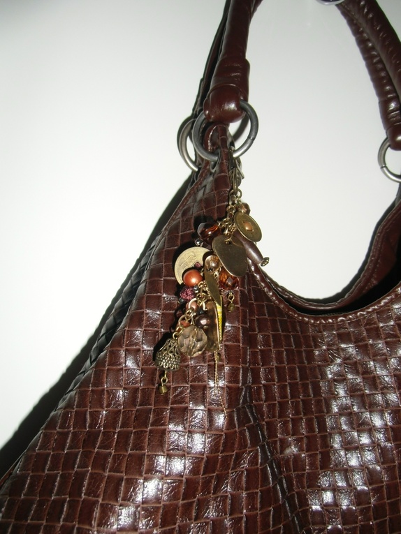 Brun flettet stor baggy veske - Epla