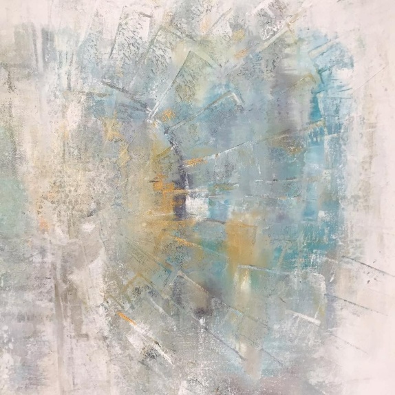 Stort abstrakt maleri - Epla