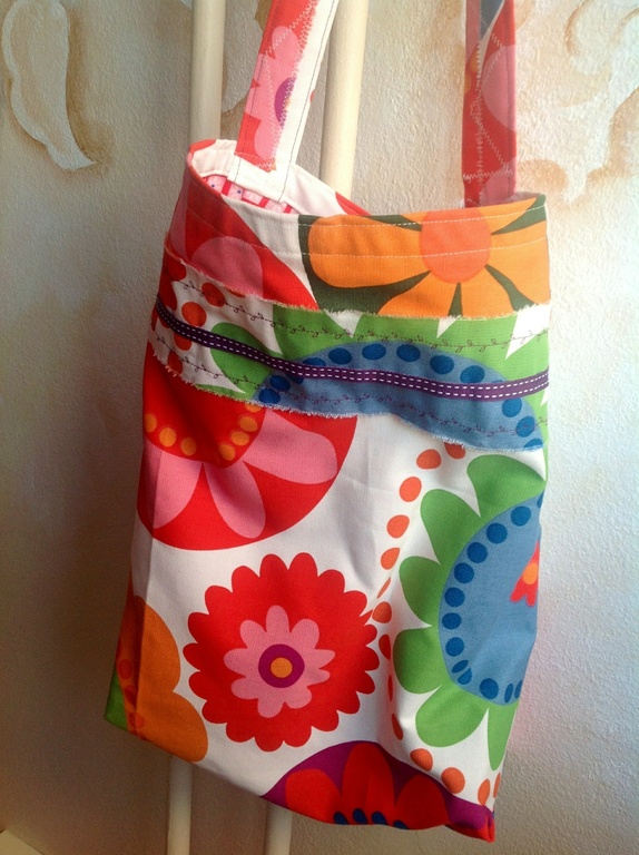 SALG! Sommer veske/ handlenett (stor)+ hjerte refleks (før 380 og nå 180) - Epla