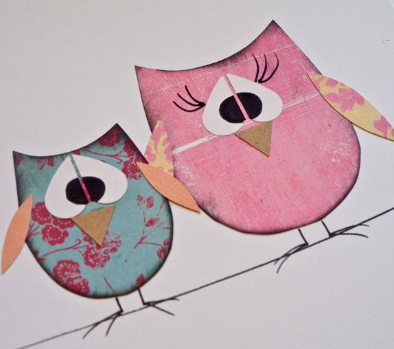 Venner - trykk med søte ugler - Epla