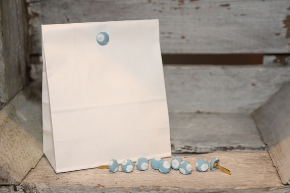 FLOWER POWER - Brads/splittbinders med tekstilknapper 10 stk - 12 mm - Epla