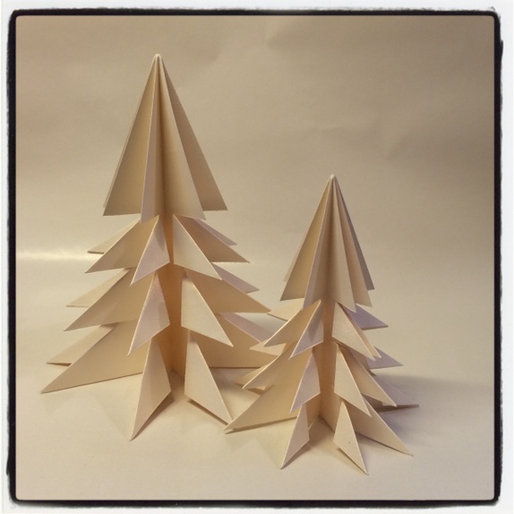 JULE-EN, JULE-TO, JULE-TRE! - origami juletre - Epla