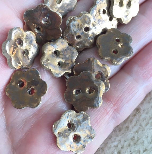 Blomsterknapper med ekte Gull - Epla