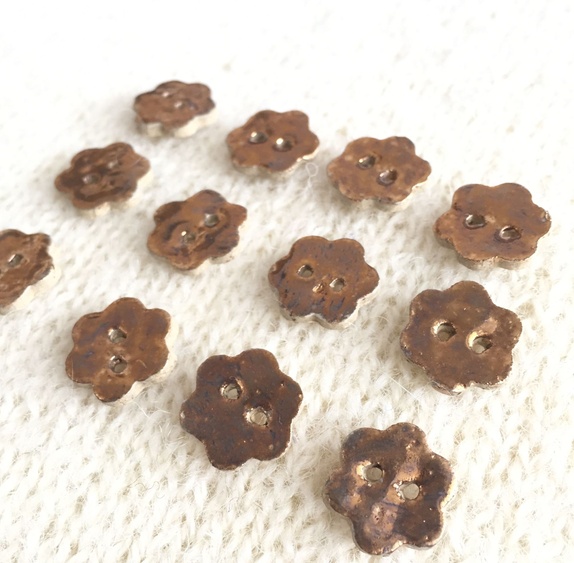 Blomsterknapper med ekte Gull - Epla