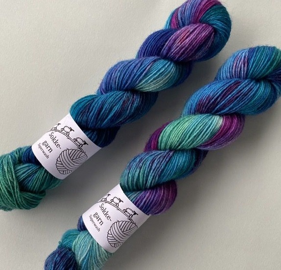 Sokkegarn Nordlys - Epla