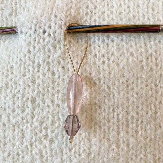 Maskemarkør Rosa/lilla perler - Epla