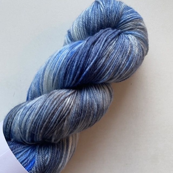 Supermykt merino sokkegarn - Blåmann - Epla