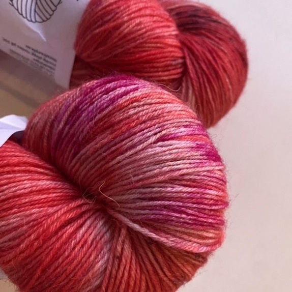 Sokkegarn - Røde epler - Epla