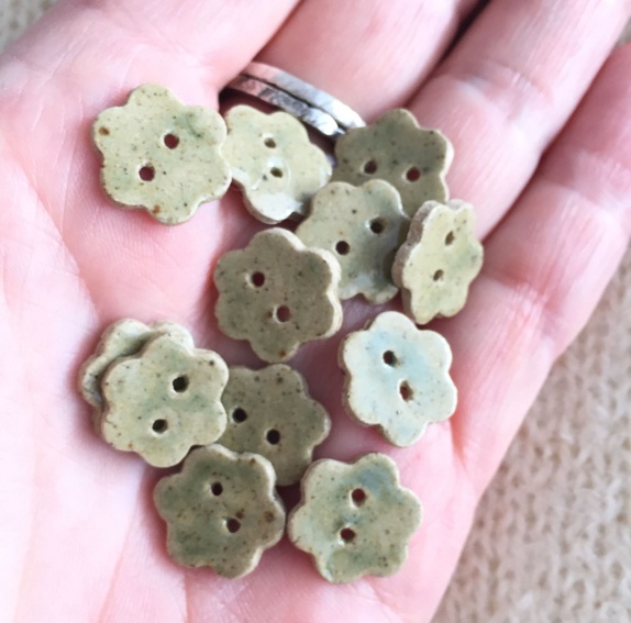 Blomsterknapper gressgrønn - Epla