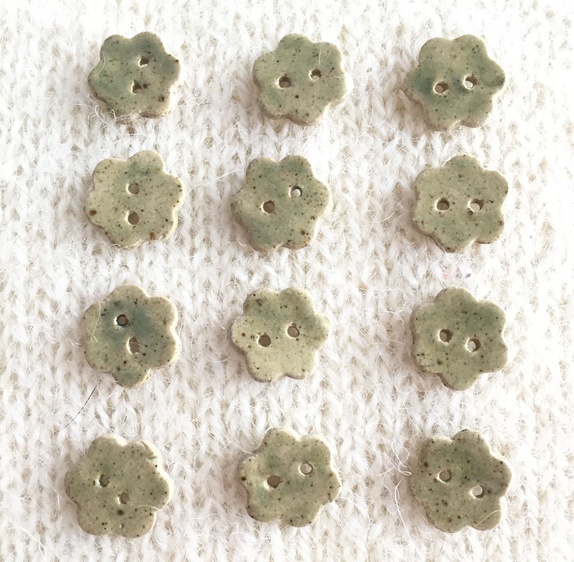 Blomsterknapper gressgrønn - Epla