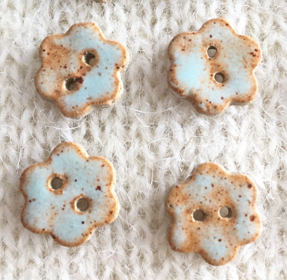 Blomsterknapper lys blågrønn - Epla