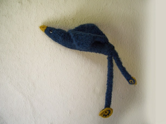 Mørkeblå fugl - Epla