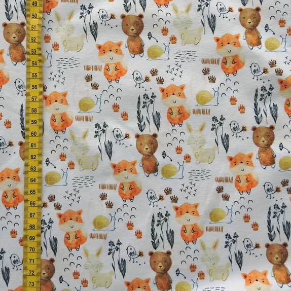 Bomullsjersey - Skogsdyr stenzo - Epla