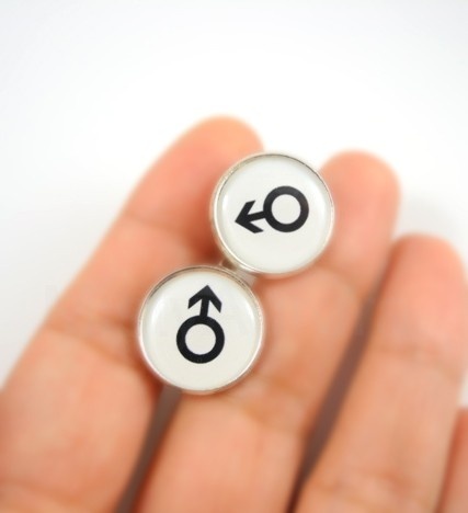 Male Symbol Cufflinks Mars Male Gender Symbol - Epla