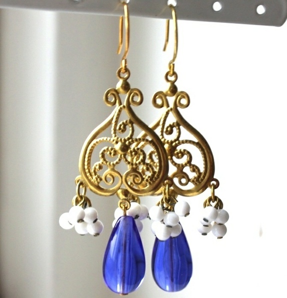 SALG! -50% Blå lykke - Ørepynt - Epla