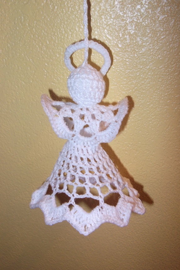 heklet hvit engel - Epla