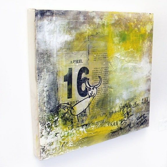 "The Deer" Maleri Original - Epla