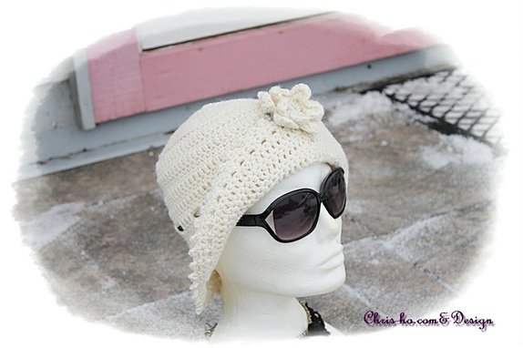 Heklet lue/hatt - en str. dame - Epla