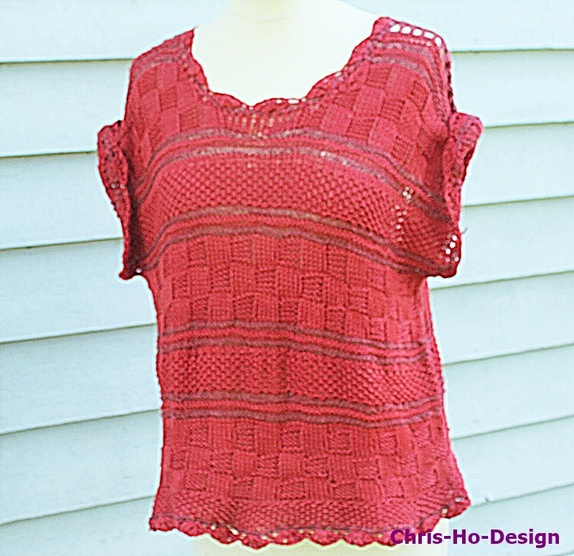 "Oversized" strikket topp str. 38 - 42 - Epla