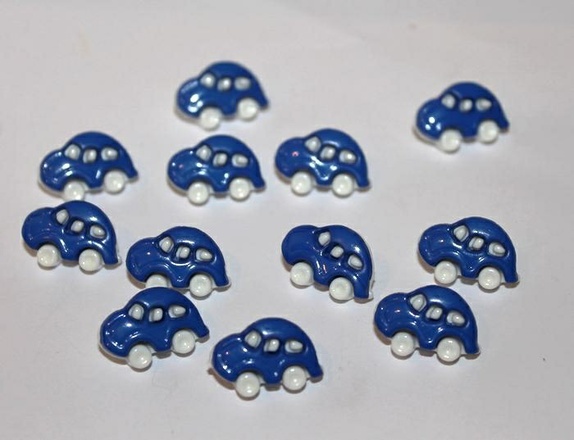 12 Knapper - Blå biler - Epla