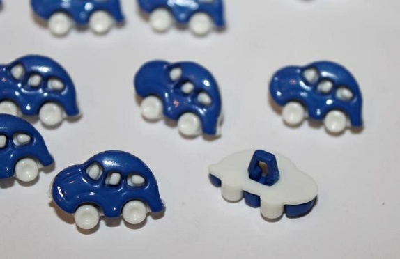 12 Knapper - Blå biler - Epla