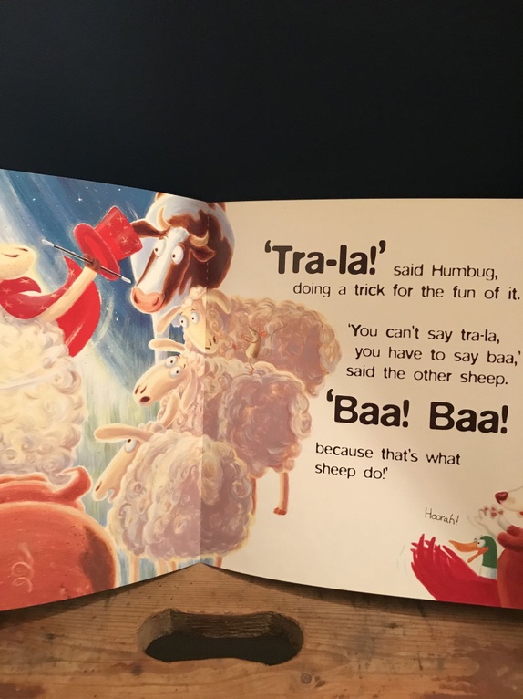 Engelsk barnebok; Baa humbug - Epla