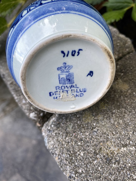 Tre Hollandske vaser, Royal Delft blue - Epla