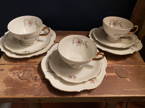 Tre kuverter Vega fra Porsgrund Porselen - Epla