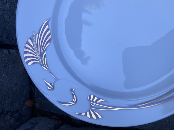 Rosenthal, 8 vintage asjetter Asimmetria Goldblume - Epla