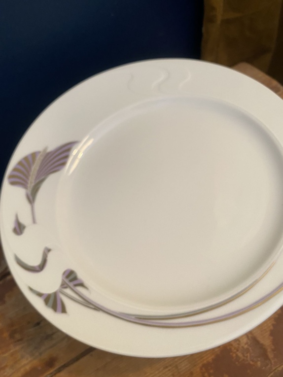 Rosenthal, 8 vintage asjetter Asimmetria Goldblume - Epla