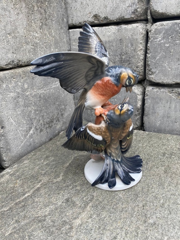 Fugler i kamp av Hugo Meisel, Rosenthal. - Epla