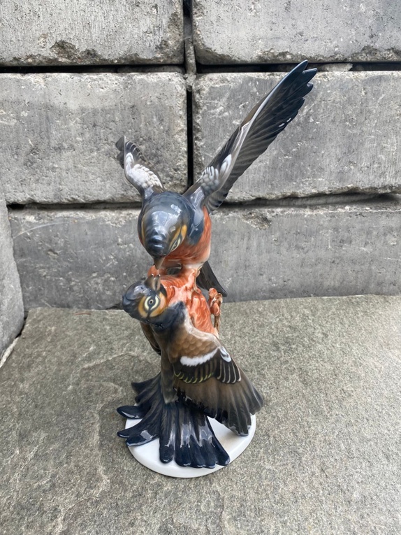 Fugler i kamp av Hugo Meisel, Rosenthal. - Epla